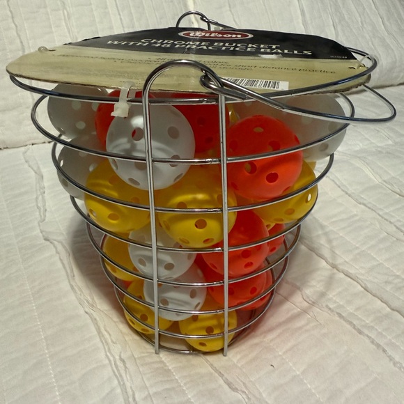 Wilson | Games | Wilson Chrome Bucket With Practice Balls | Poshmark